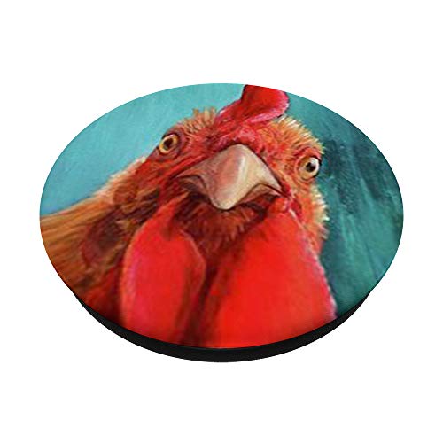 Cute Funny Chicken Lady Design Gift For Moms of Flocks PopSockets PopGrip: Swappable Grip for Phones & Tablets