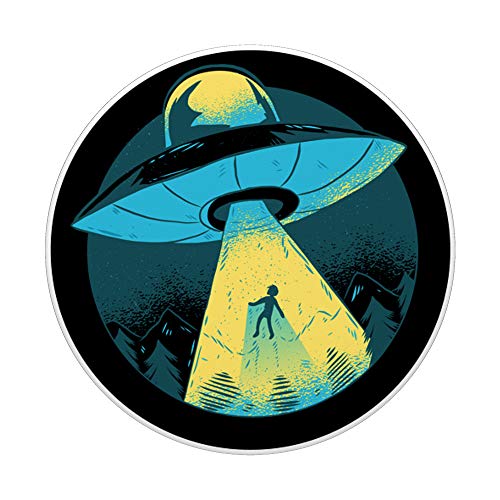 Space UFO Abduction Unidentified Flying Object Gift Alien PopSockets PopGrip: Swappable Grip for Phones & Tablets