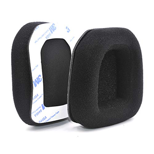 defean Replacement A 20 Ear Pads Velour and Soft Foam Cover Ear Cushion Compatible with Astro A20 / A20 Wireless Gaming Headse (All Black)