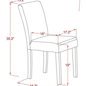 East West Furniture ESAB3-OAK-55 Dining Set