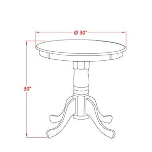 East West Furniture ESAB3-OAK-55 Dining Set