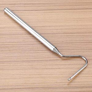 Asixxsix Reptile Catcher, Stainless Steel Reptile Capture Hook, Tough and Durable for Moving Small Snakes Pet Shop Reptile Collecting Wild Snakes