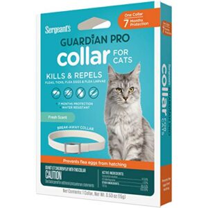 sergeant's guardian pro flea & tick cat collar, 1 count