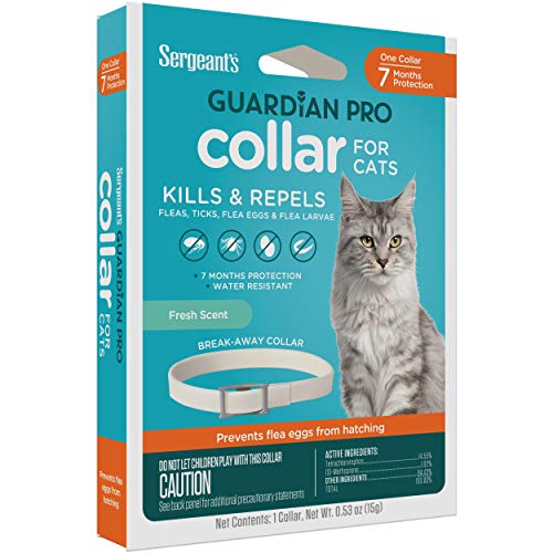 Sergeant's Guardian Pro Flea & Tick Cat Collar, 1 Count