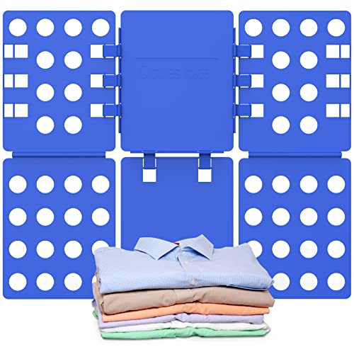 T Shirt Folding Board T Shirt Clothes Folder Laundry Organizer Fold Clothes,Blue