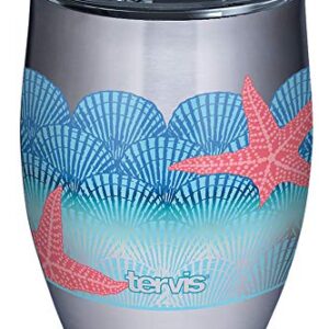 Tervis Triple Walled Beach Impressions Insulated Tumbler Cup Keeps Drinks Cold & Hot, 12oz, Stainless Steel