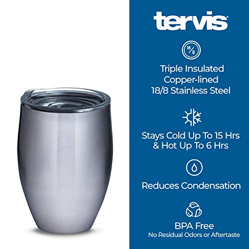 Tervis Triple Walled Beach Impressions Insulated Tumbler Cup Keeps Drinks Cold & Hot, 12oz, Stainless Steel