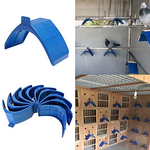 SENNAUX 20PCS Dove Rest Stand Frame Pigeon Perches Grill Dwelling Bird Rest Roost Holder(20PCS, Blue)