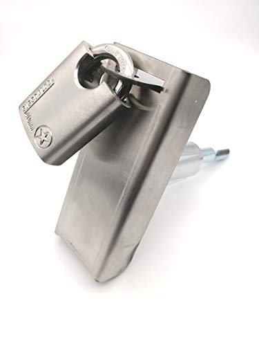 LORADAR Vending Machine Door Lock Stainless Steel Protection Cover, T Handle Vending Machine Lock Protection Cover, to Prevent The Lock Cylinder from Being Stolen or Damaged