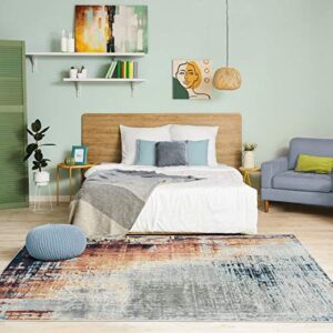 LUXE WEAVERS Olimpia Collection 5955 Multi 5x7 Modern Abstract Area Rug