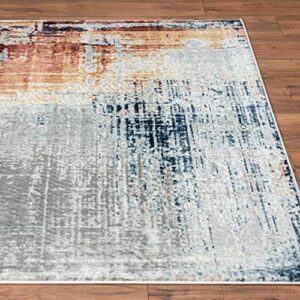 LUXE WEAVERS Olimpia Collection 5955 Multi 5x7 Modern Abstract Area Rug