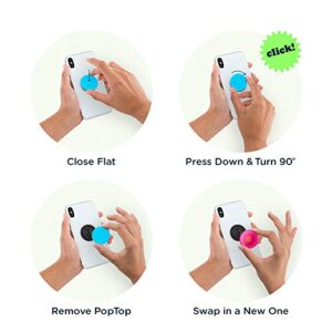 PopSockets PopTop (Top only. Base Sold Separately.): Swappable Top for PopGrip Bases, PopGrip Slide, Otter+Pop & PopWallet+ - Pop Art Monsteras