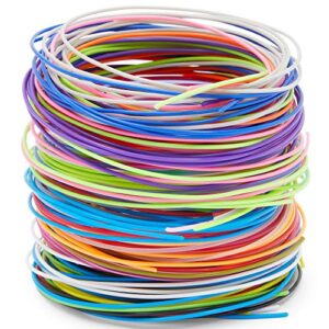 1.75mm PLA 3D Pen Filament Refills, Dimensional Accuracy +/- 0.03mm (24 Colors, 10ft/Color, 240 Ft)