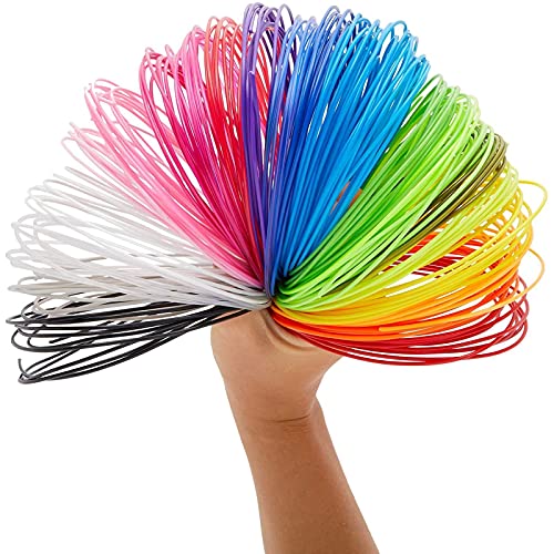 1.75mm PLA 3D Pen Filament Refills, Dimensional Accuracy +/- 0.03mm (24 Colors, 10ft/Color, 240 Ft)