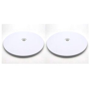 rotating lazy suzan,2-pack,susenya 7 inches acrylic lazy susan white