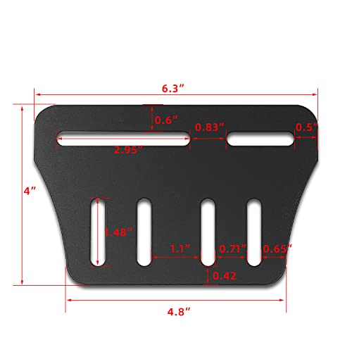 appacare 2 PCS Bed Frame Brackets Modi-Plate Bed Frame Adapter/Connector, Heavy Duty Bed Frame Modification to Connect Headboard Footboard