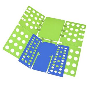 boxlegend shirt folding board shirt folder clothes folder t shirt folding board shirt folder board kids clothes folding board folding clothes board laundry folding board easy and fast(green&blue)