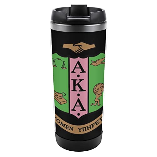 AKA SOR-ority Insulated Coffee Travel Cup Double Wall Vacuum Thermos Mug Portable Stainless Steel Tumbler Cup Water Bottle 12.8 Oz