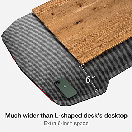 MOTPK 47 inch Boys Gaming Desk Z-Shaped Sturdy Kids Computer Desk, Gaming Table Workstation Home Office Desk with Monitor Stand Cup Holder and Headphone Hook, Gift for Boys Kids Men, Black