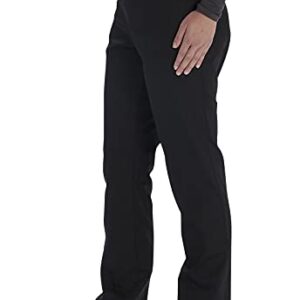 Vital Threads Men and Women Scrubs Set V-Neck Top & Drawstring Pant, VT509C, M, Black