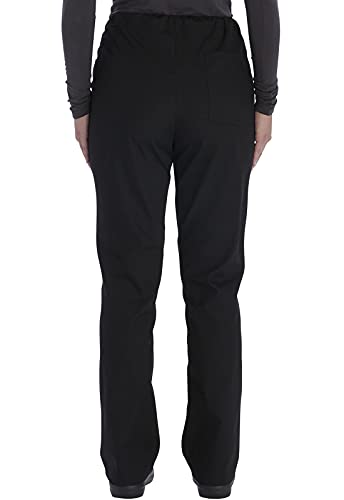 Vital Threads Men and Women Scrubs Set V-Neck Top & Drawstring Pant, VT509C, M, Black