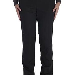 Vital Threads Men and Women Scrubs Set V-Neck Top & Drawstring Pant, VT509C, M, Black