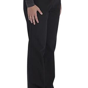 Vital Threads Womens Scrubs Set V-Neck Top & Drawstring Pant, VT514C, S, Black