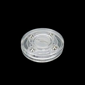 FarBoat 4Pcs Plastic Turntable 2-Inch Acrylic Turntable Heavy Duty Organizer Bearings Hardware for Kitchen Spice Rack Table Cake (Clear)