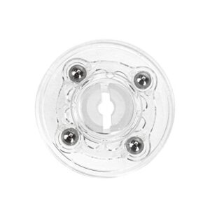 FarBoat 4Pcs Plastic Turntable 2-Inch Acrylic Turntable Heavy Duty Organizer Bearings Hardware for Kitchen Spice Rack Table Cake (Clear)