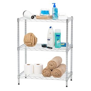 iris usa, inc. usa wsu-3t-ld wire storage unit 3-shelves silver