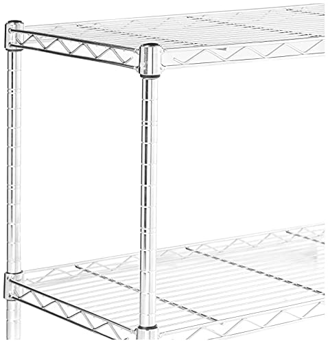 IRIS USA, Inc. USA WSU-3T-LD Wire Storage Unit 3-Shelves Silver