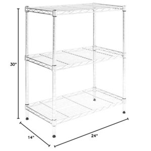 IRIS USA, Inc. USA WSU-3T-LD Wire Storage Unit 3-Shelves Silver