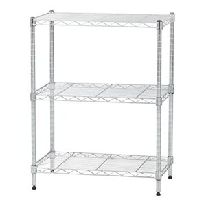 IRIS USA, Inc. USA WSU-3T-LD Wire Storage Unit 3-Shelves Silver