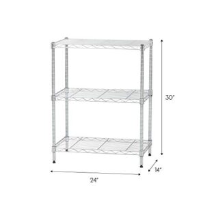 IRIS USA, Inc. USA WSU-3T-LD Wire Storage Unit 3-Shelves Silver