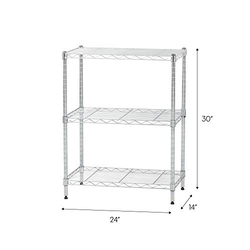 IRIS USA, Inc. USA WSU-3T-LD Wire Storage Unit 3-Shelves Silver