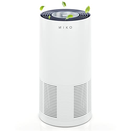 Miko Air Purifier For Home Large Room 970 Sqft | H13 True HEPA With PM2.5 Sensor, Auto Function, 4 Fan Speeds & Sleep Mode- Removes Up to 99.97% of Allergies, Asthma, Smoke, Dust, Pollen, For Home