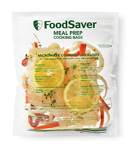 FOODSAVER Microwavable Meal Prep Bags Vacuum Sealers, 1 Quart, 16 Ct.