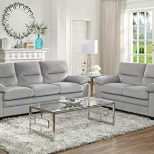 Lexicon Dawson Living Room Loveseat, Gray