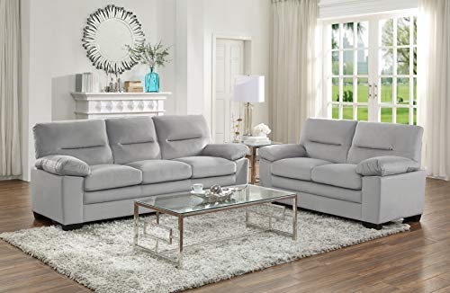 Lexicon Dawson Living Room Loveseat, Gray