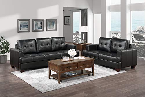 Lexicon Roff Living Room Sofa, Black