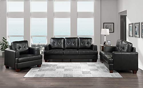 Lexicon Roff Living Room Sofa, Black