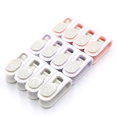 Leyal 12Pcs Colorful Quilt Clips Creative Plastic Quilt Holder for Home