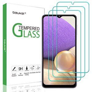 beukei (3 pack) compatible for samsung galaxy a32 5g screen protector tempered glass (not fit for galaxy a32 4g), touch sensitive,case friendly, 9h hardness