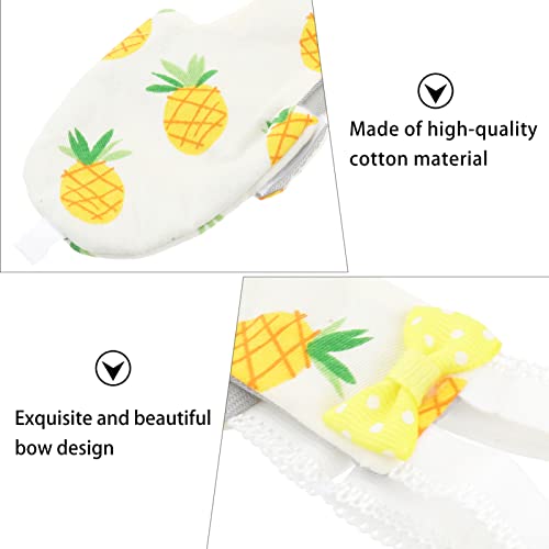 Baluue 2Pcs Parrot Diapers Soft Birds Flight Suits Parrots Nappies Pet Pee Pads with Leash Hole Washable Reusable for Budgie Parakeet Cockatoos Random Style M