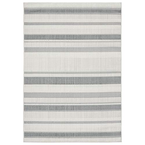 Home Dynamix Tripoli Mateo Geometric Area Rug, Gray/Cream, 7'10"x10'2" Rectangle