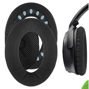 geekria comfort micro suede replacement ear pads for bose qc45, qc35, qc35 ii, qc35 ii gaming, soundlink, soundtrue around-ear quietcomfort se, qcse, headphones ear cushions, earpads