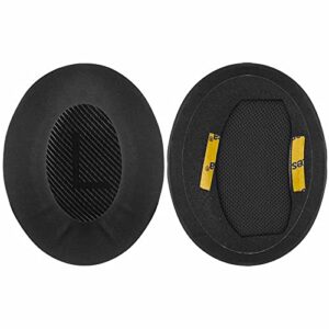 Geekria Comfort Micro Suede Replacement Ear Pads for Bose QC45, QC35, QC35 ii, QC35 ii Gaming, SoundLink, SoundTrue Around-Ear QuietComfort SE, QCSE, Headphones Ear Cushions, Earpads