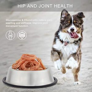 Jungle Calling Dog Treats Chicken Rings, Chewy Snacks for All Dogs Help Hip & Joint Health, Chicken Jerky for Dogs