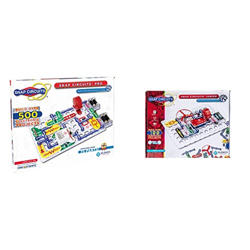 Snap Circuits Pro Electronics Exploration Kit SC-500 Jr. Electronics Exploration Kit SC-100 for Age 8+