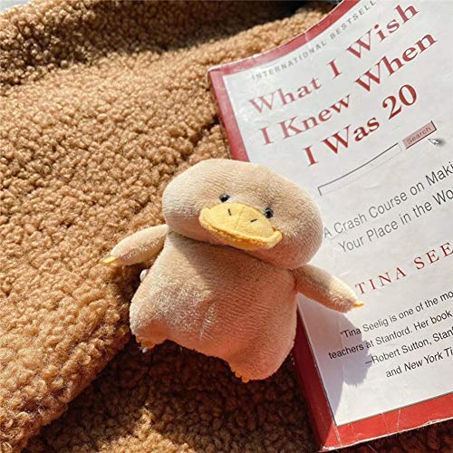 Yatchen Plush Case Compatible with AirPods Pro, Creative Cute 3D Cartoon Fur Duck Design Funny for AirPods Pro Cover Case with Keychain Protective Case for AirPods Pro Duck